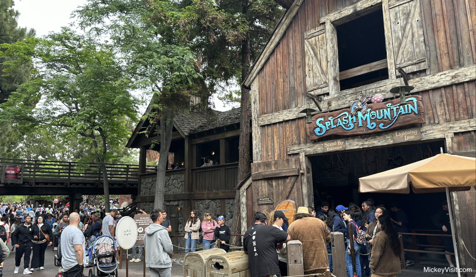 PHOTOS! Disneyland's Splash Mountain Closing Day Draws Crowds