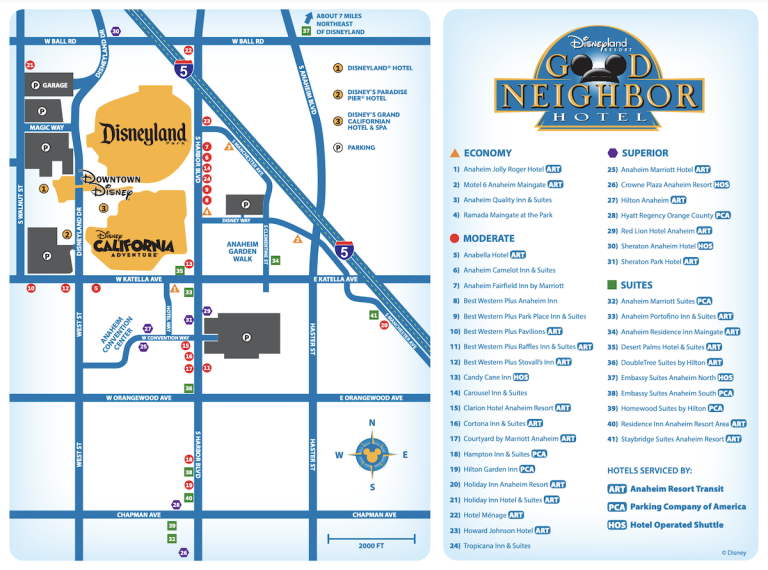 All Disneyland Resort Maps California (Printable PDFs)