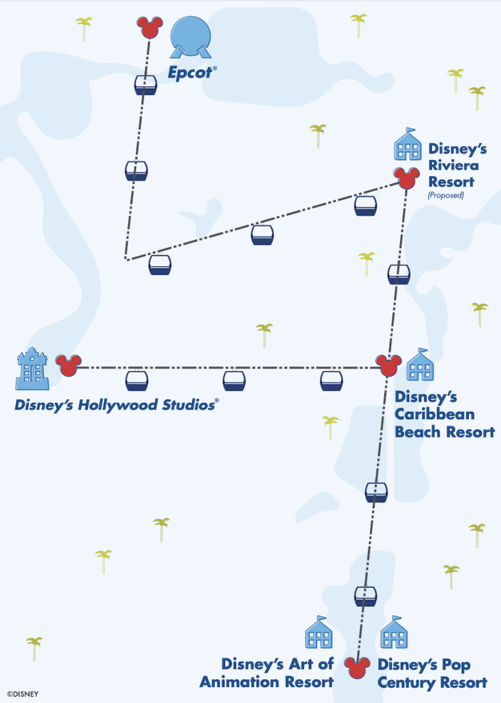 Walt Disney World Skyliner Map (Printable PDF)