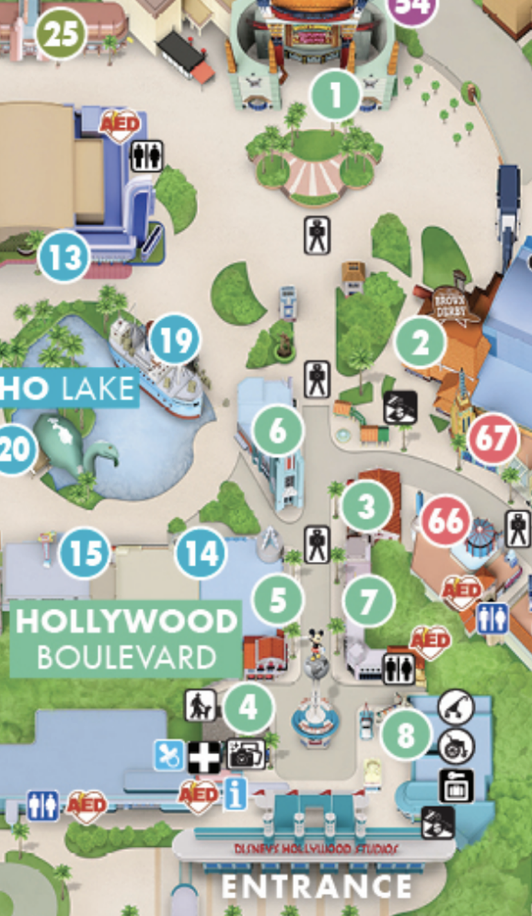 2025 Disney's Hollywood Studios Map (Printable PDF)