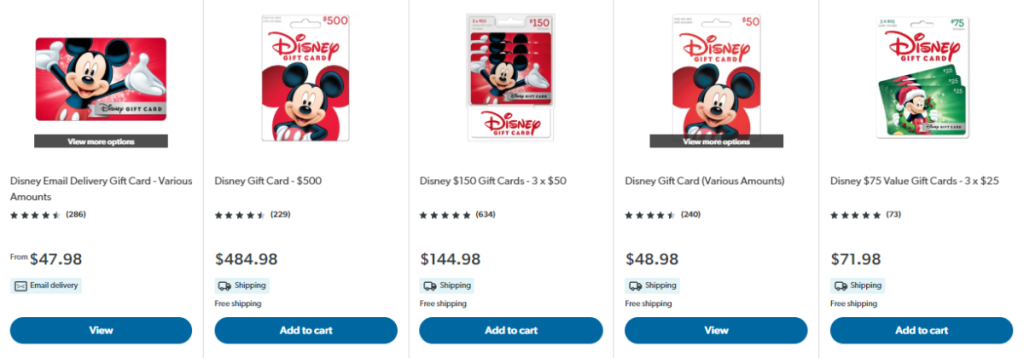 Disney Gift Card Discounts - How to Get Deals on Gift Cards