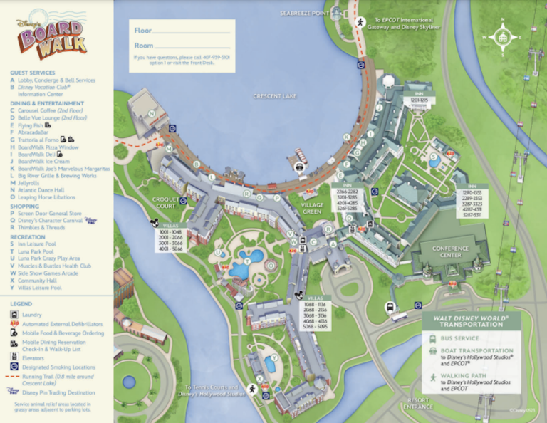 2024 BoardWalk Map at Disney World (Printable PDF) - Mickey Visit ...