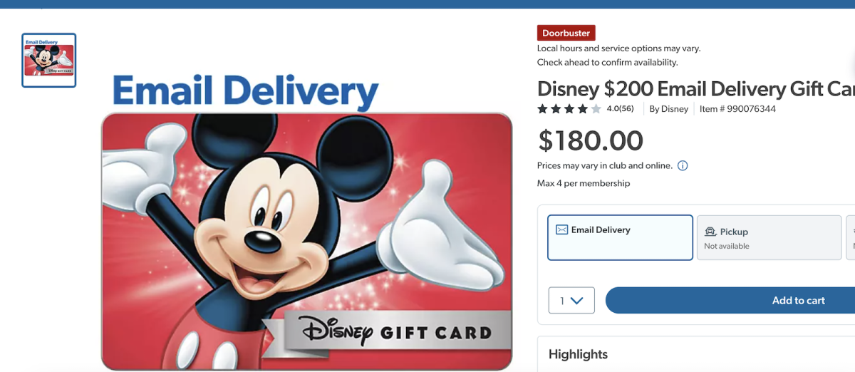 Huge Disney Gift Card Discount Arrives Before Black Friday
