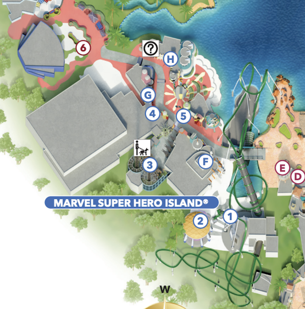 Printable Island Of Adventures Map