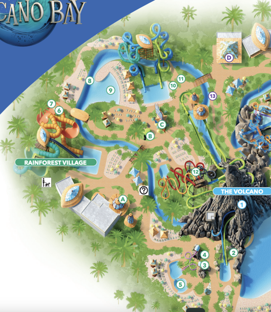 Universal Volcano Bay Map (Printable PDF)– Plus, Each Village Map ...