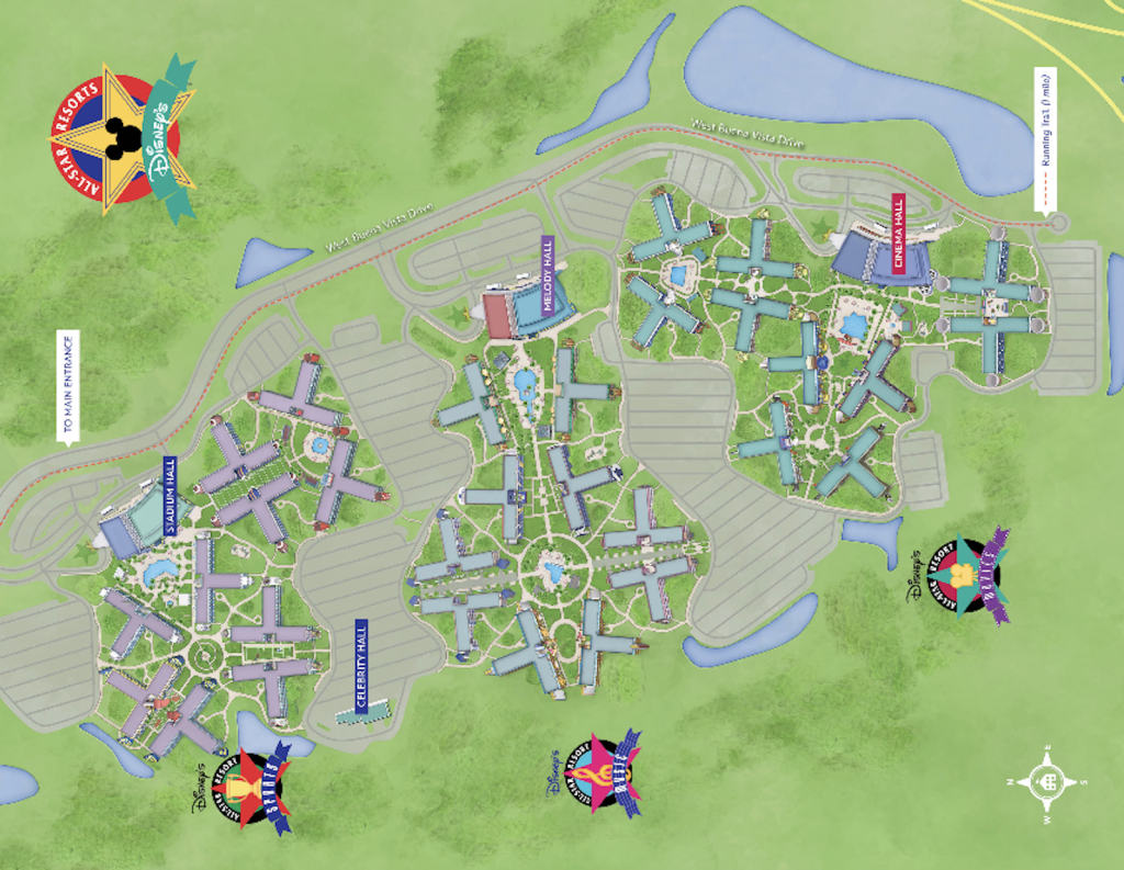 2025 All-Star Music Resort Map at Disney World (Printable PDF) - Mickey ...