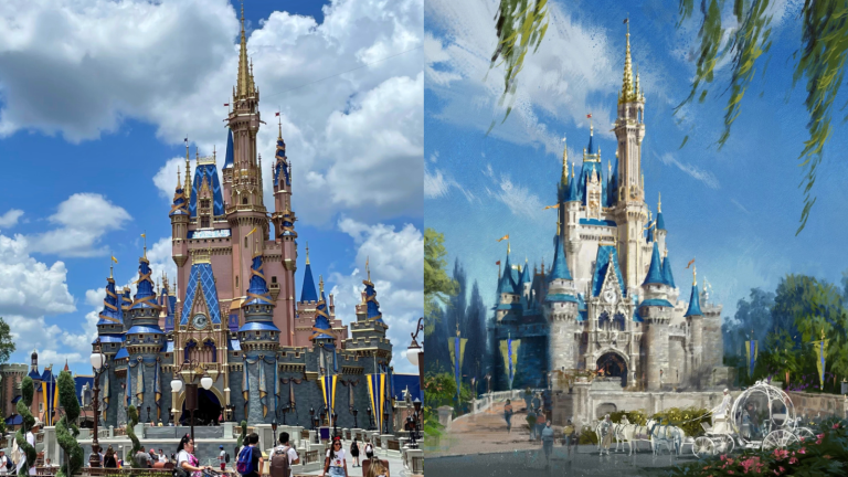 Disney World Cinderella Castle Repainting Start Date & Construction ...