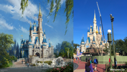 Disney World Cinderella Castle Repainting Start Date & Construction ...