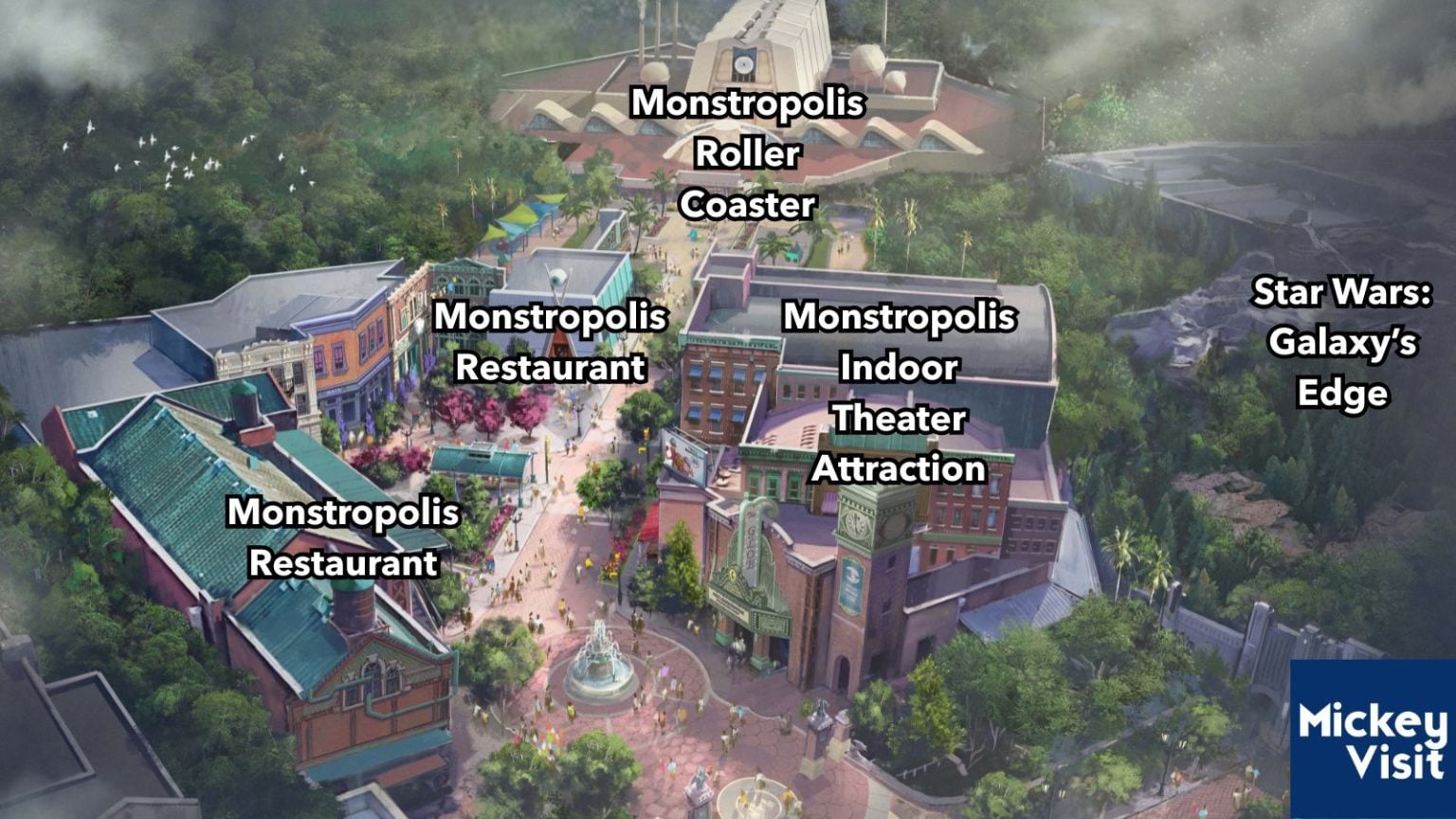 New Disney Monsters, Inc. Land With Roller Coaster Details Announced ...